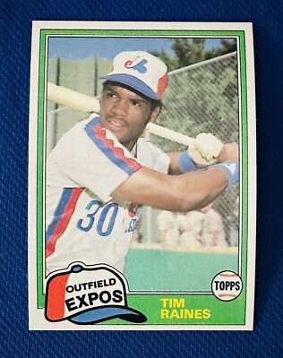 1981 TOPPS TRADED #816 TIM RAINES MONTREAL EXPOS NM-MT or BETTER 818 SB ...