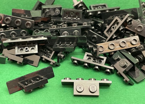 LEGO Bracket / 1x4 1x2 Black Angle Plate / Part No. 28802 / 15 Pieces ...