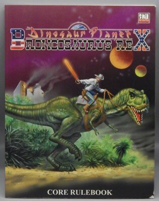 Dinosaur Planet BRONCOSAURUS REX core rulebook Goodman Games RPG rule ...