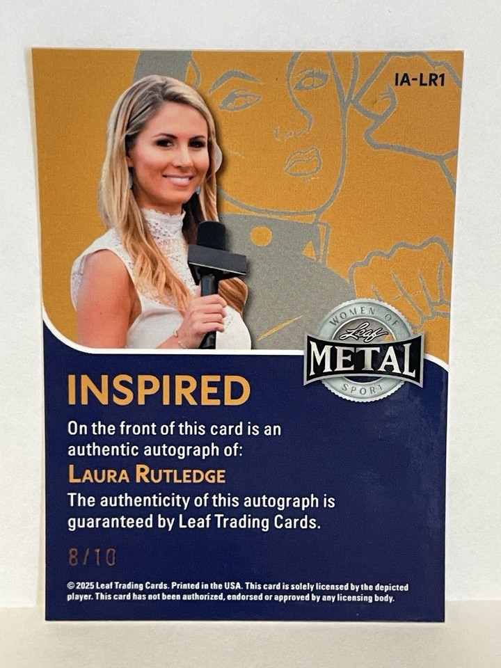 2025 Leaf Women Of Sport Laura Rutledge Inspired Auto /10! | eBay