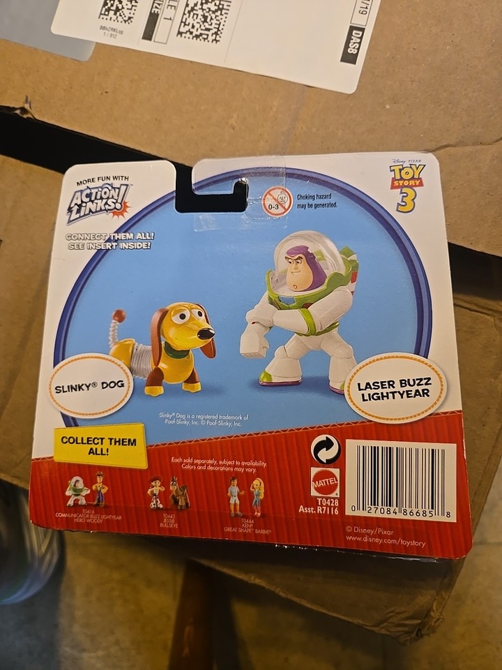 Toy Story 3 Buddy Pack Buzz Lightyear & Slinky Dog Action Links Figure Set New | eBay