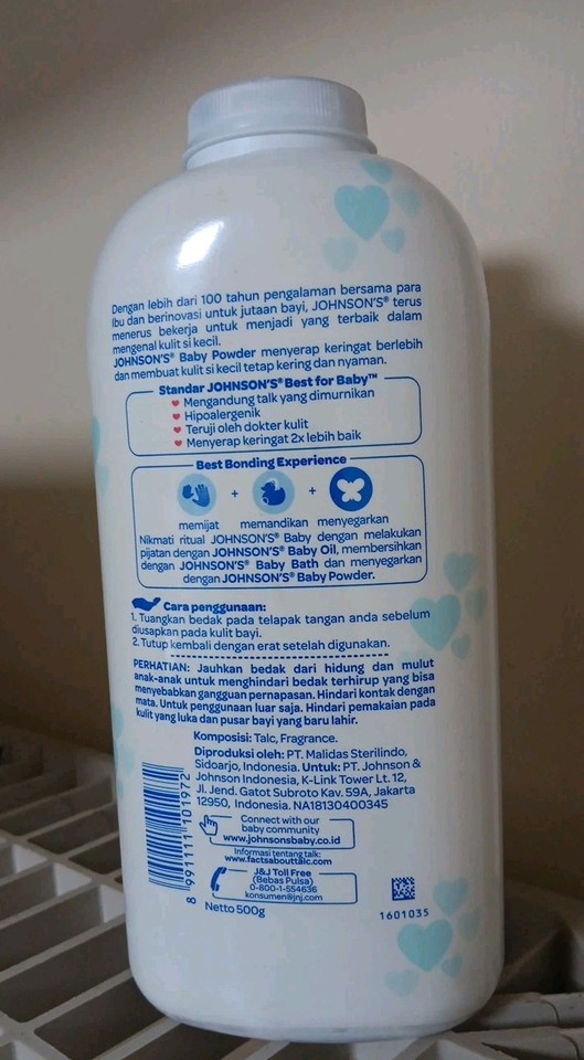 Johnson's Baby Powder W/ Talc New 500g. Collectible | eBay