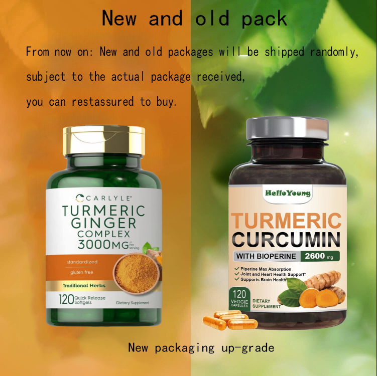 Organic Turmeric Curcumin with Ginger Black PepperJoint & Bone Health ...