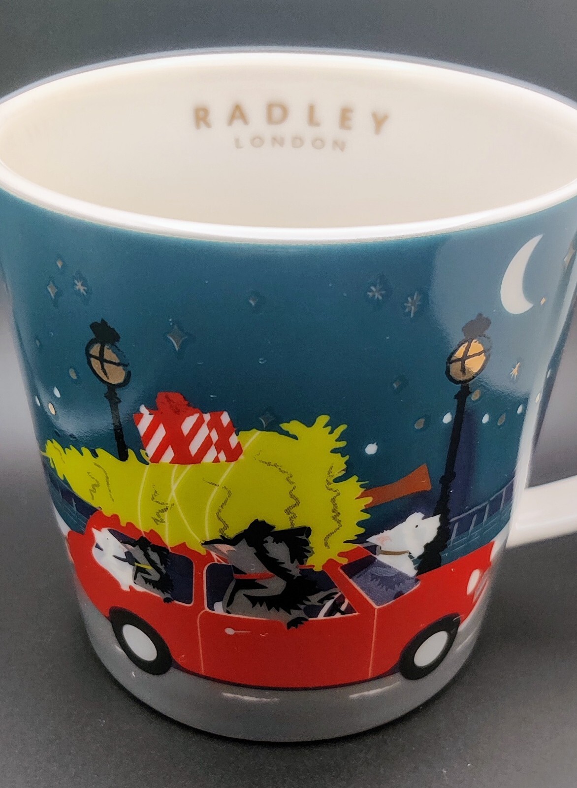 Radley Traveling Home For Christmas Ceramic Mug. W/Box. Scotties And ...