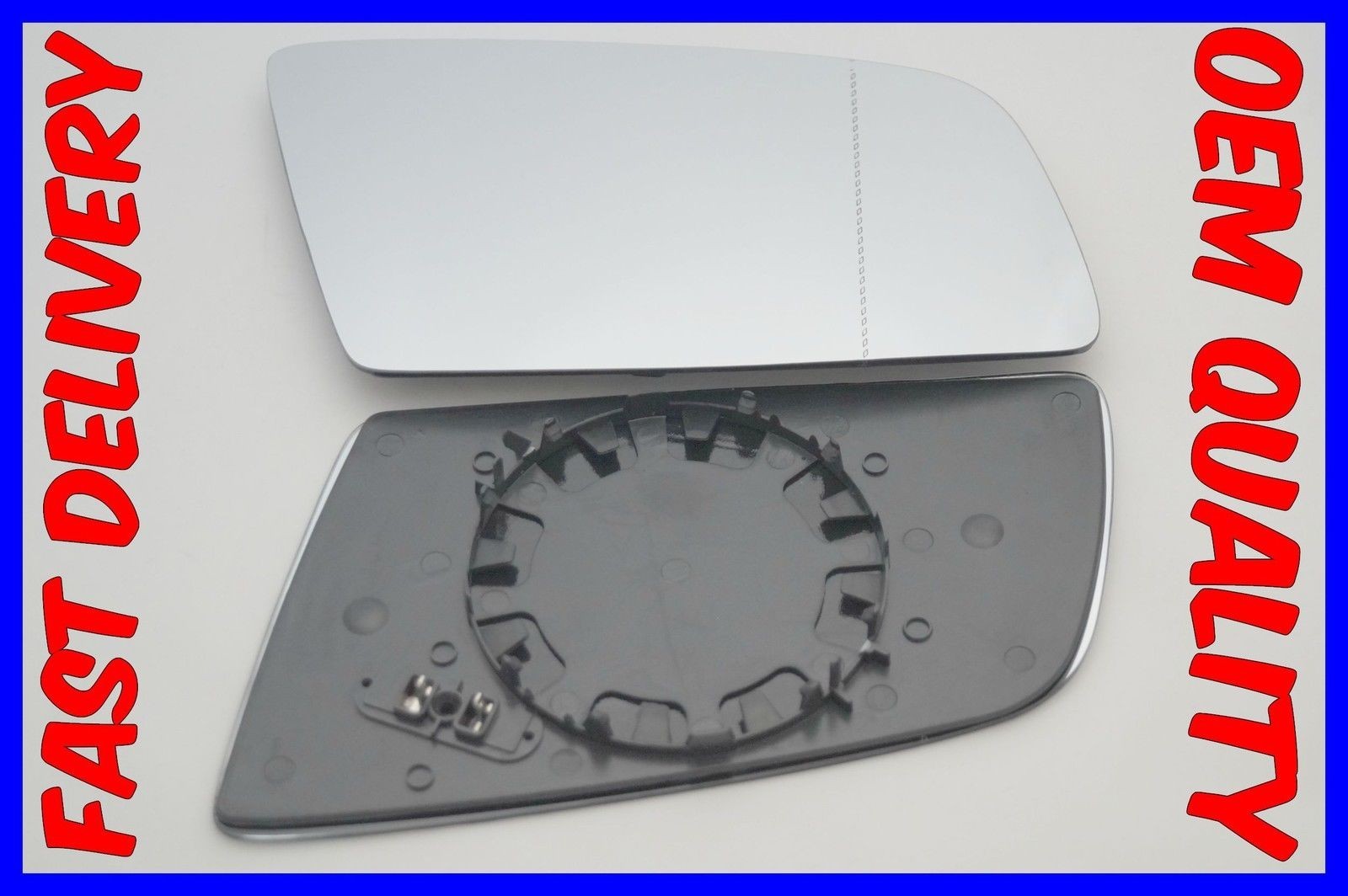 BMW 5 / 6 SERIES E60 E61 E63 E64 DIRECT WING MIRROR GLASS CLEAR HEATED ...