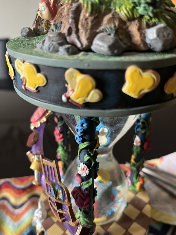 HTF Rare 25th Anniversary Disney Alice In Wonderland Hour Glass ...