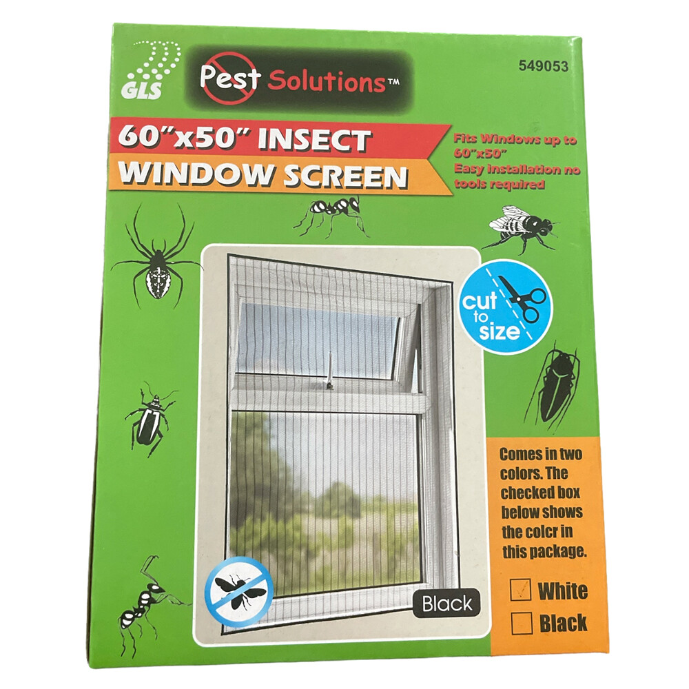 Insect Window Screen 60" x 50" White | eBay