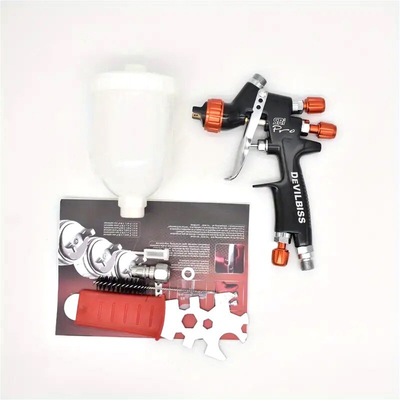 DeVilbiss MINI Spray Gun SRI Pro 1.2mm HVLP Spray Paint Gun 250cc Paint ...