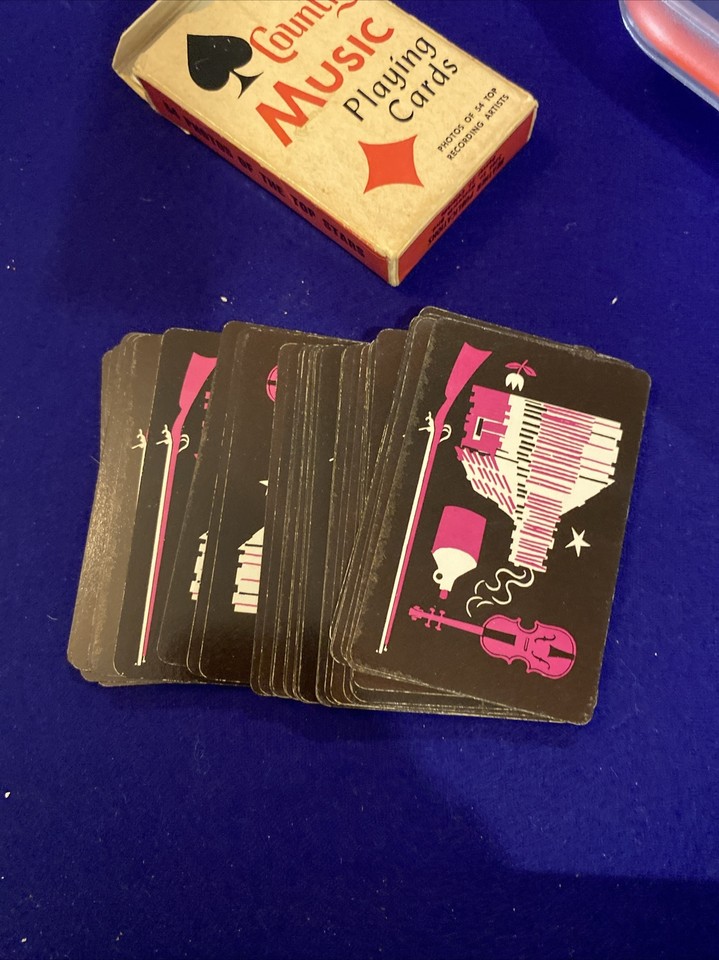 vintage country music playing cards | eBay