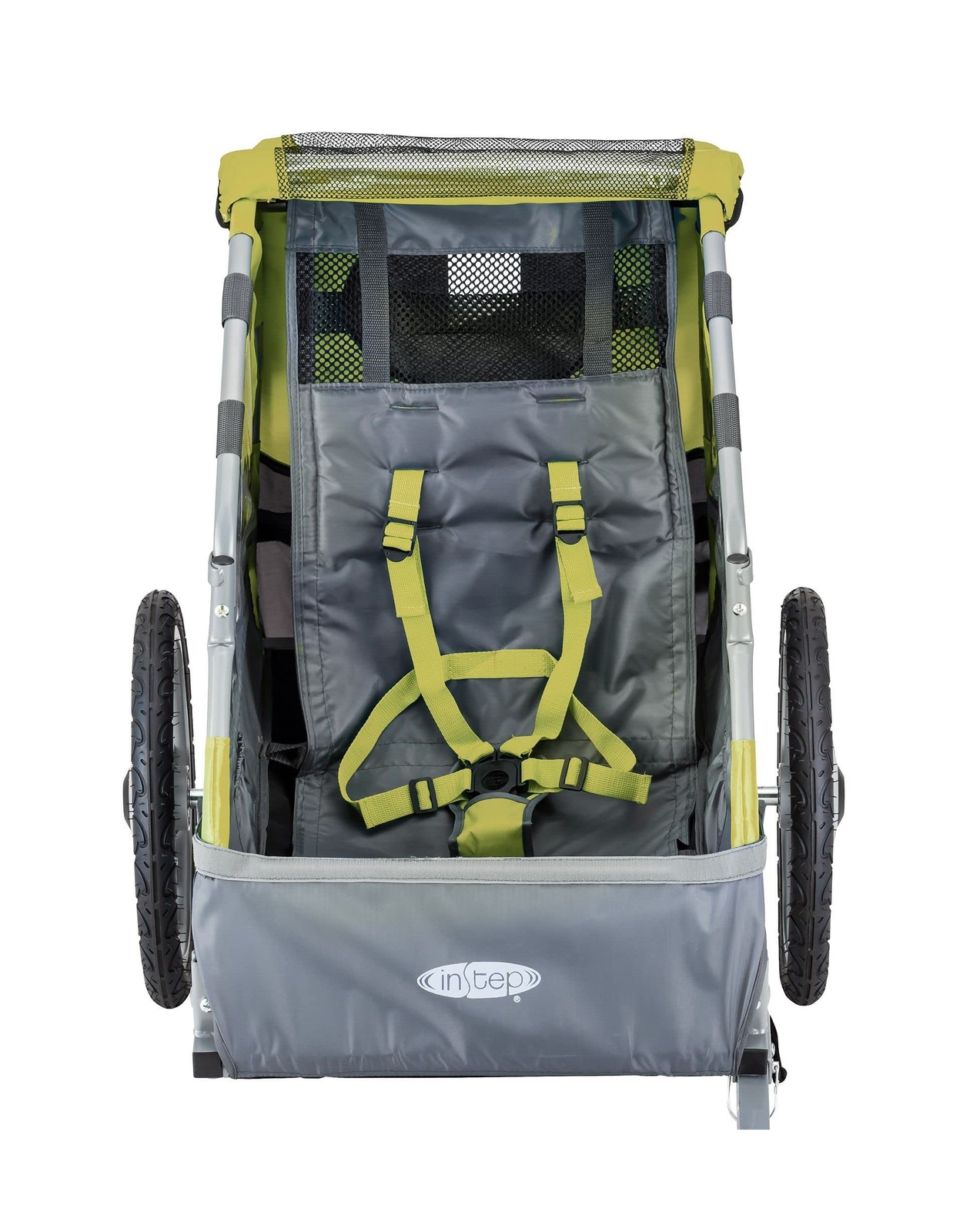 InSTEP Single Seat Bike Trailer for Kids - Green/Gray for sale online ...