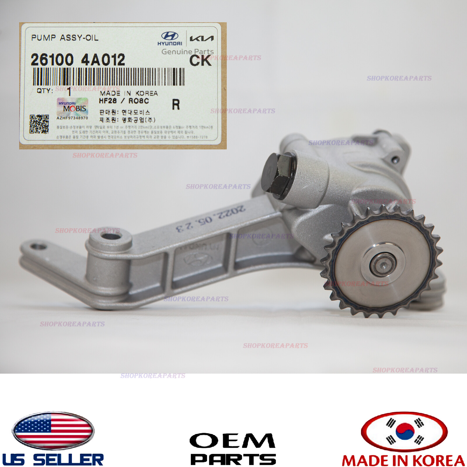 Genuine Engine Oil Pump ⭐OEM⭐ HYUNDAI H-1 Grand Starex 2.5D 261004A012 ...