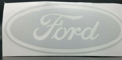 White Reflective Vinyl Ford Emblem Vehicle Decal 7.75" #MISC 03 | eBay