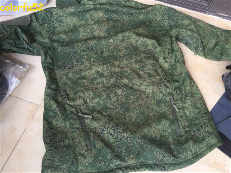Russian EMR Green Camo Tactical Jacket Waterproof Fleece Outwear Zipper ...