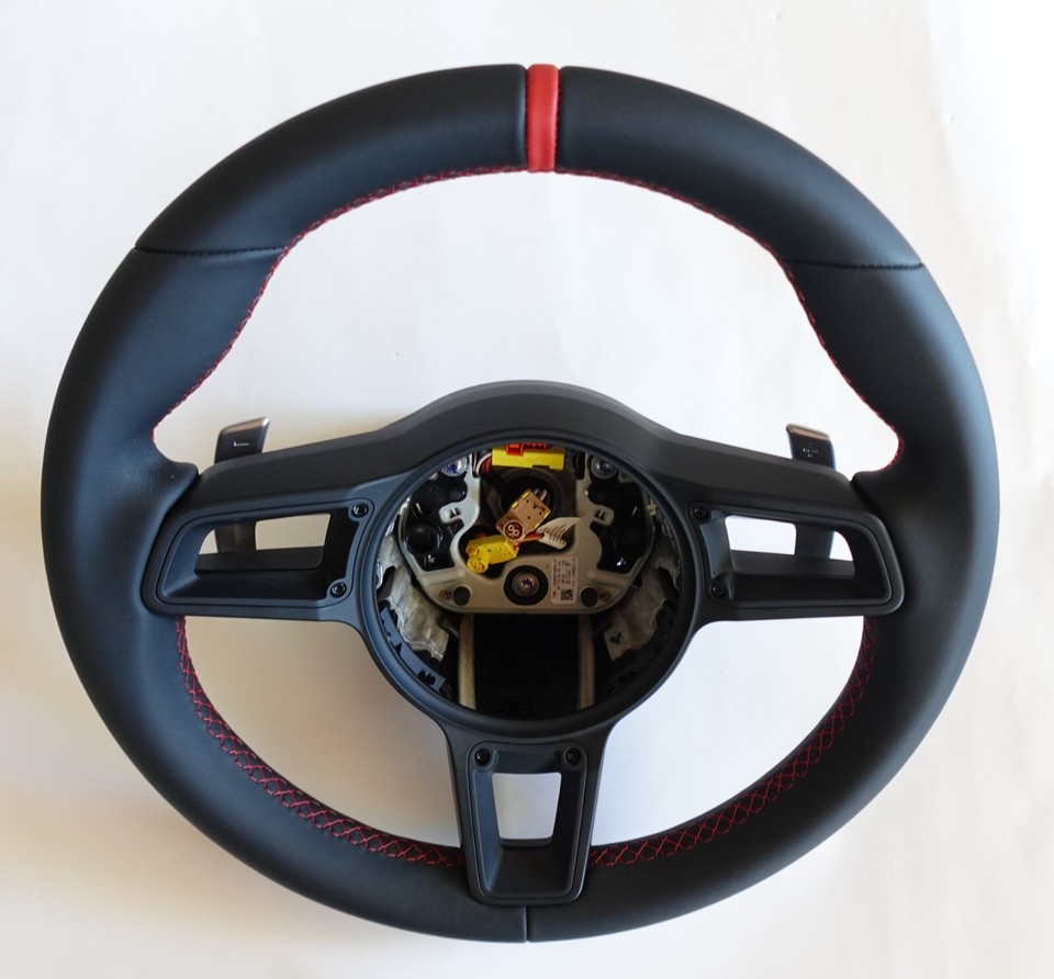 PORSCHE 991 GT3 991.2 GT 3 RS 997.2 BLK LEATHER PDK SHIFT STERRING ...