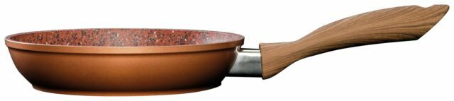 JML Copper Stone Frying Pan Non-stick with Wood Effect Handle 20cm for ...