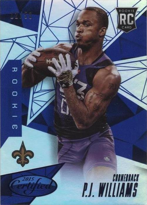 2015 Panini Certified - Rookies P.J. Williams #177 Mirror Blue /50 (RC ...