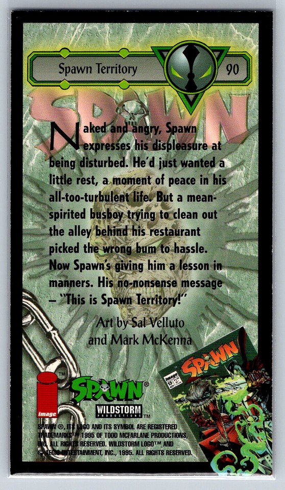 # 90 Spawn Territory 1995 Spawn Trading Card | eBay