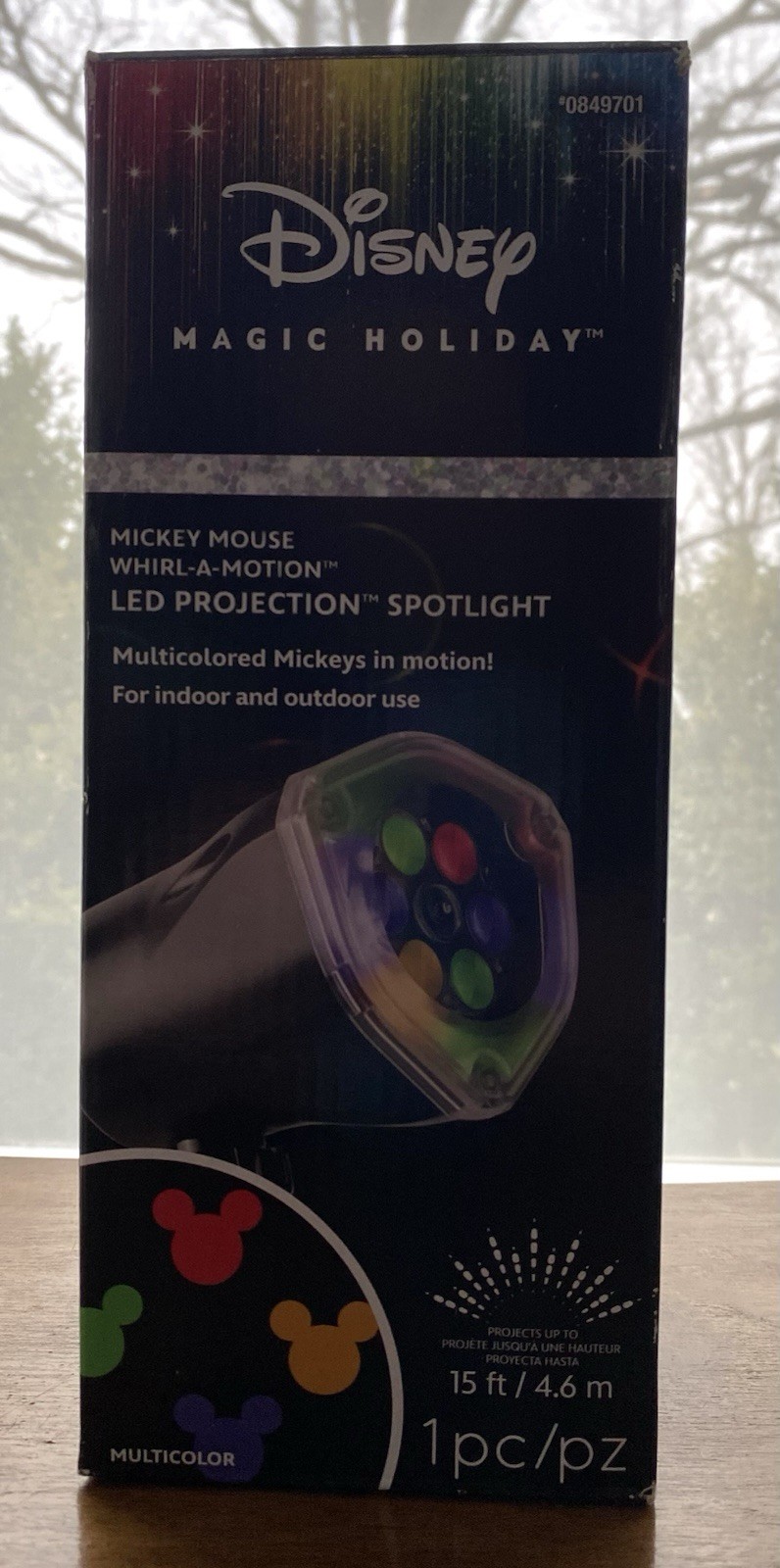 Disney Magic Holiday Mickey Mouse Whirl-A-Motion LED Projection ...