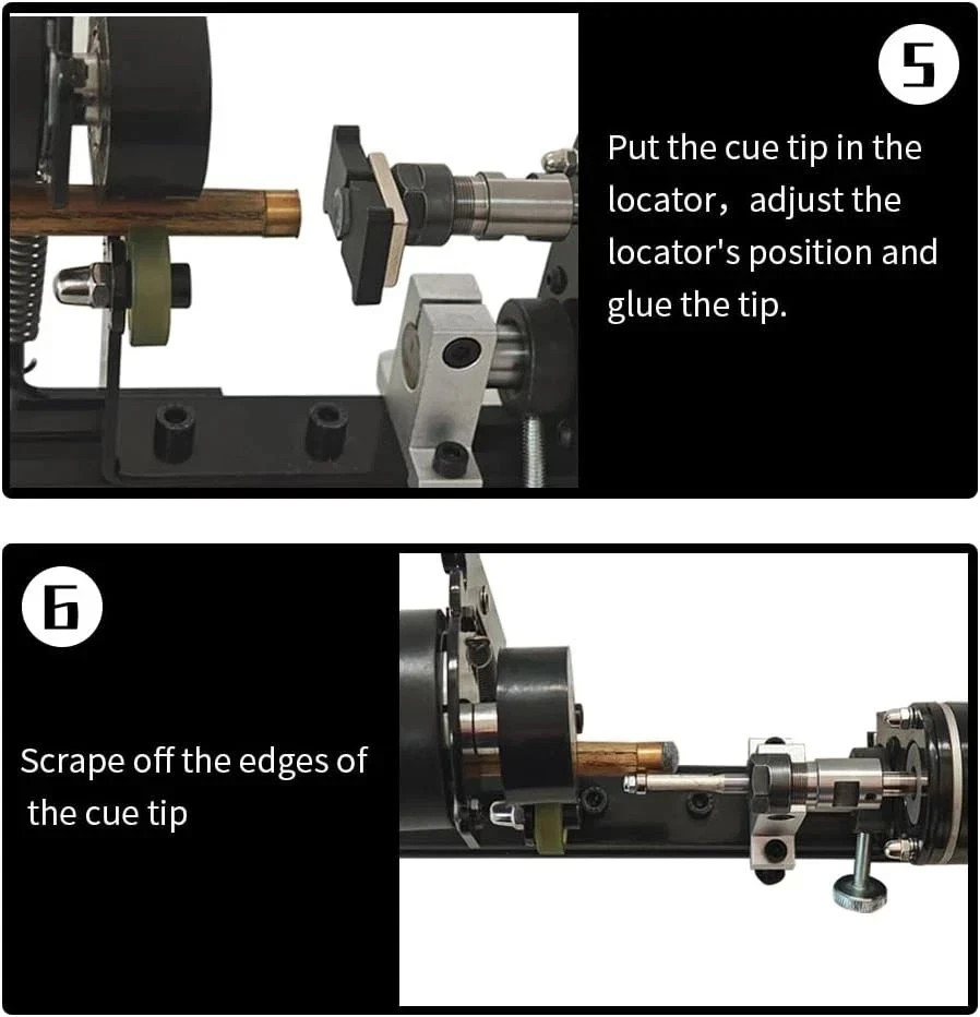 Pool Cue Lathe Players Pool Cue Repair Kit 7 in 1 Billiard Cue Stick ...