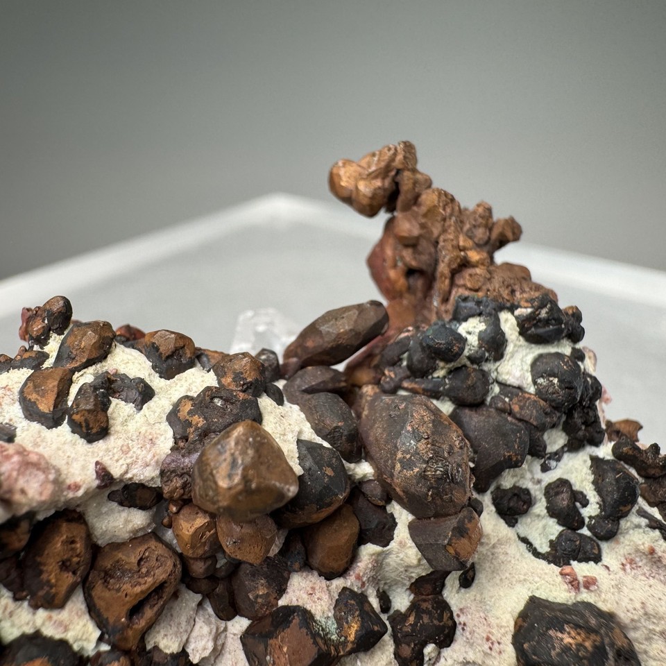 Nice Well-Formed Native Copper Xls in Datolite: Mohawk mine, Michigan ...