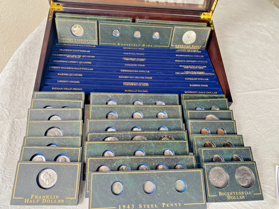 The Danbury Mint Collectible Coins of America Complete Set In Deluxe ...