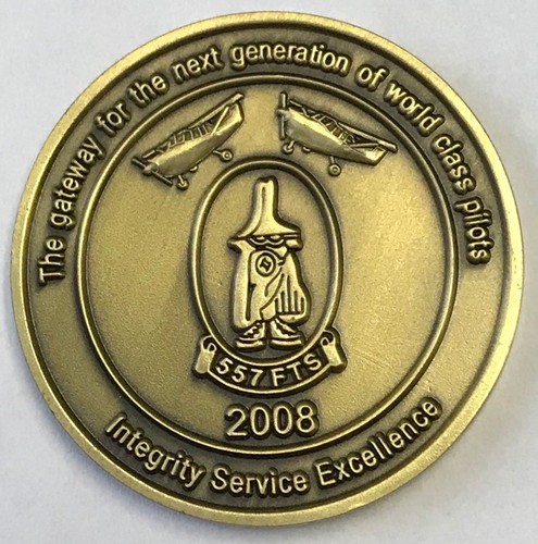 USAF AIR FORCE 557th FTS Flying Training Squadron Excellence Coin | eBay