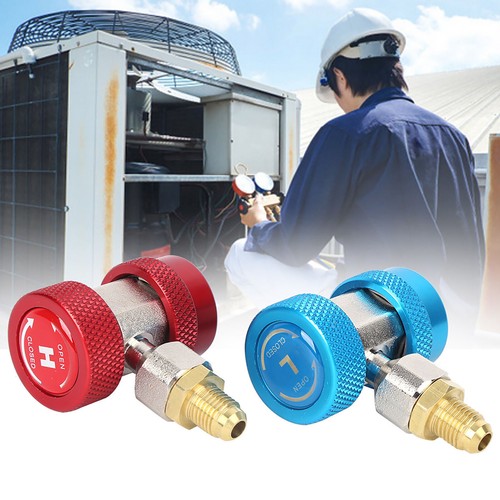 High and Low Pressure Air Conditioning Quick Connector Coupler Adapter ...