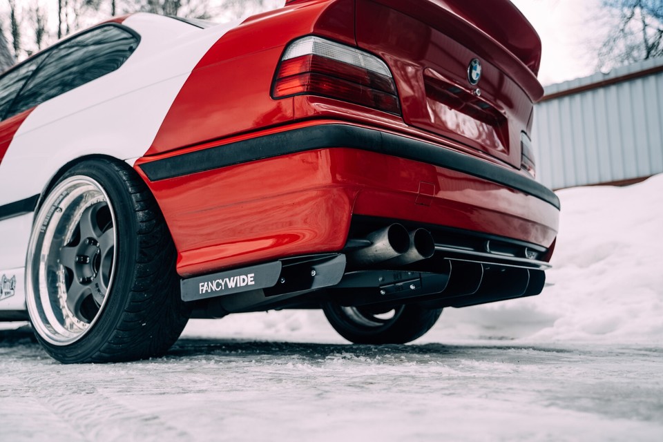 BMW E36 Rear Bumper Diffuser V3 by Fancywide Tuning | eBay
