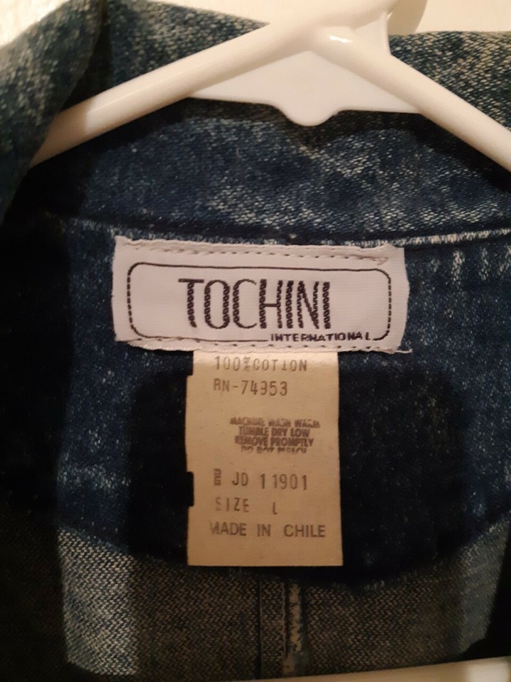 TOCHINI INTERNATIONAL SIZE LARGE JEAN JACKET FOR WOMAN | eBay