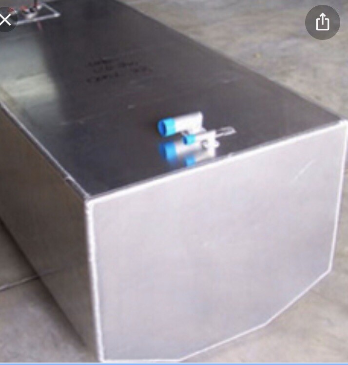 MARINE BOAT ALUMINUM FUEL TANK WITH SENDING UNIT 35 - 150 GALLON GAS ...