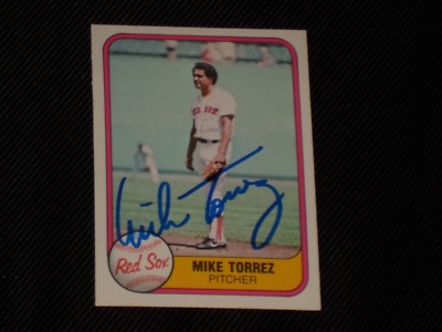 MIKE TORREZ 1981 FLEER SIGNED AUTOGRAPHED CARD #233 BOSTON RED SOX | eBay