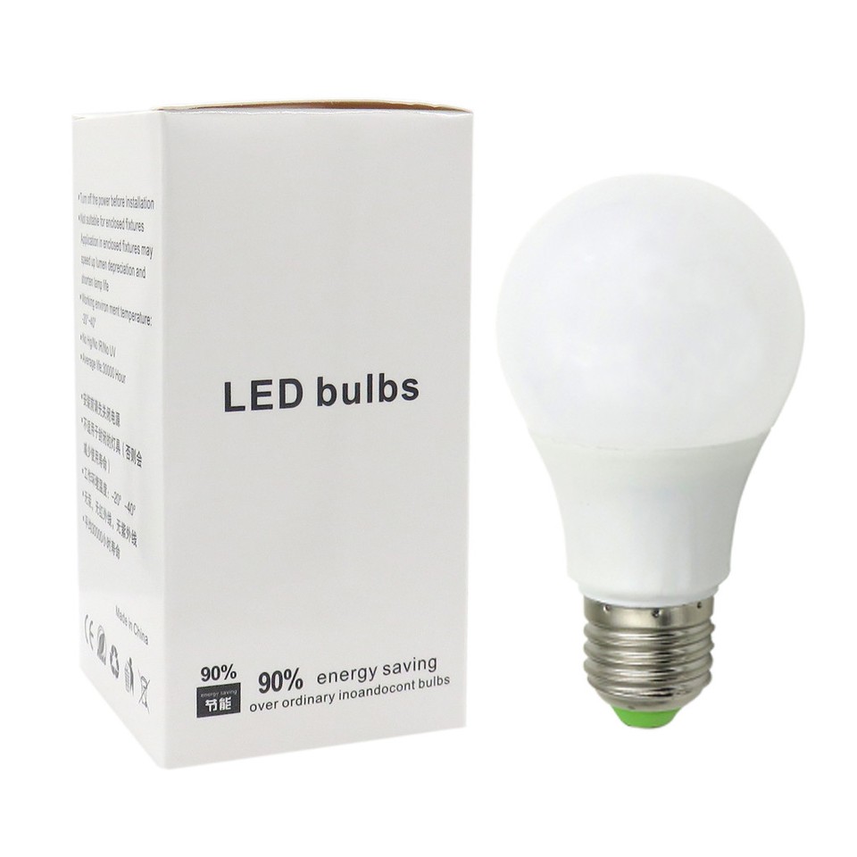 10x E27 A19/A60 LED Light Globe Bulb Lamp 12-24V Lights 60W Equivalent ...
