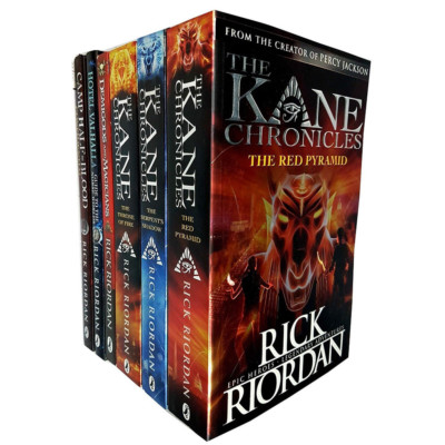 Rick Riordan Collection Serpent's Shadow Red Pyramid Throne of Fire 6 ...
