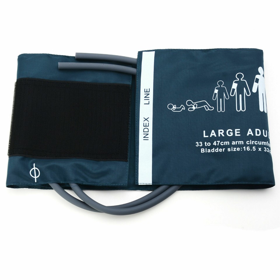 Large Adult Blood Pressure Cuff Double-tube for Patient BP Monitor Cir ...