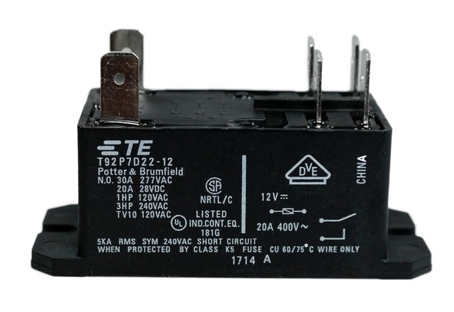 Te CONNECTIVITY Potter Brumfield T92p7d22 12 Power Relay 12vdc for sale ...
