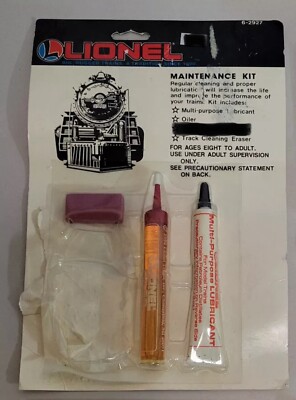 LIONEL TRAIN LUBRICATION MAINTENANCE KIT oiler oil lube track eraser ...