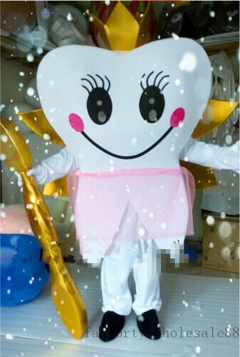 Tooth Prince Mascot Costume suit Care Adults size Dress Party ...