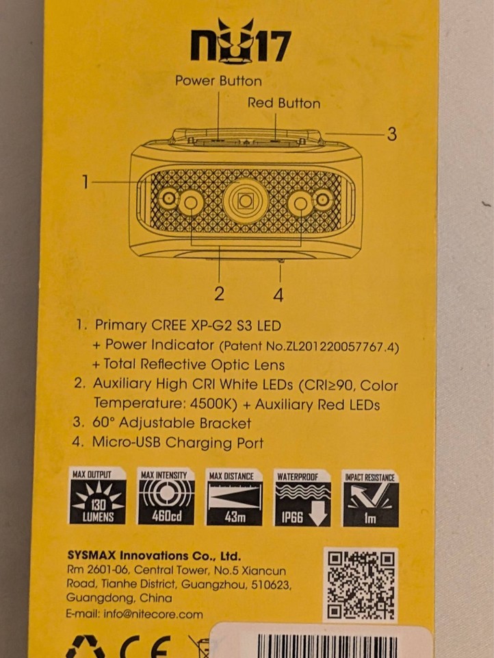Nitecore NU17 headlamp torch | eBay Australia