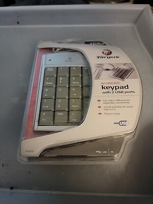 Targus Numeric Keypad with USB Corded Fits PC Mac or Chrome 19 Full ...