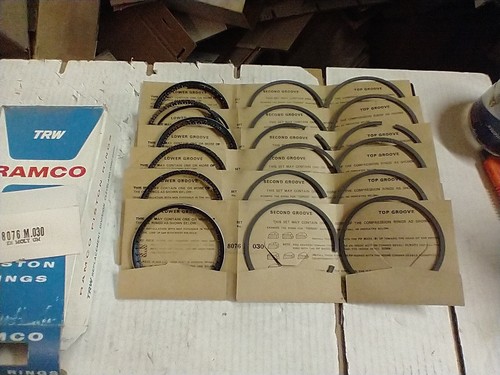 225 BUICK OLDS JEEP PISTON RINGS .030 OVER MOLY T8076 TRW | eBay