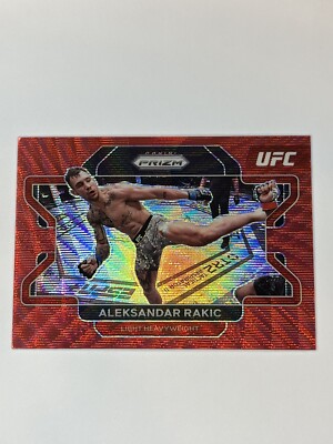 2022 Panini Prizm UFC Ruby Wave Prizm Aleksandar Rakic #15 | eBay