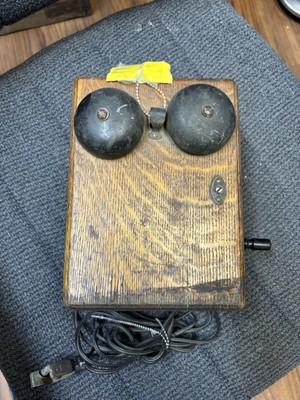 Antique Northern Electric Wall Wood Telephone Oak Hand Crank Magneto ...