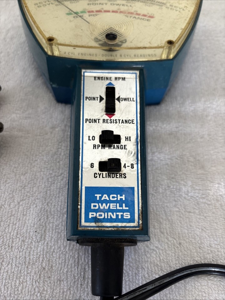 Kar Check Tach - Dwell - Points Meter tester 4102 vintage USA 4 6 8 ...