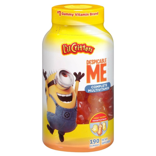 L'il Critters Despicable Me Minion Multivitamin Gummies 190ct for sale ...