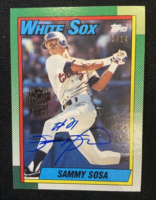 2023 Topps Fan Favorites SAMMY SOSA RC AUTO /14 Archives Buyback ...