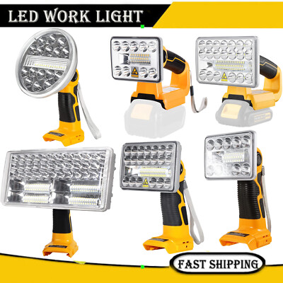 Cordless LED Work Light for Car Repair Powered by Dewalt 20V Li-ion ...