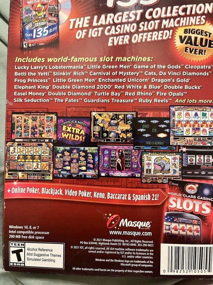 IGT Mega Pack Slots for PC New Sealed Over 135 Different Slots | eBay