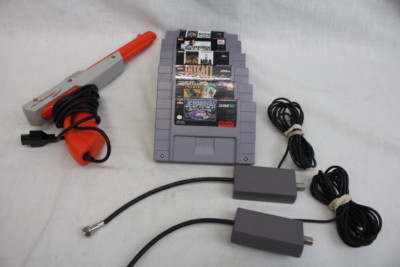 NES-005 Vintage NINTENDO Super NES Games, RF Switches, "Zapper ...