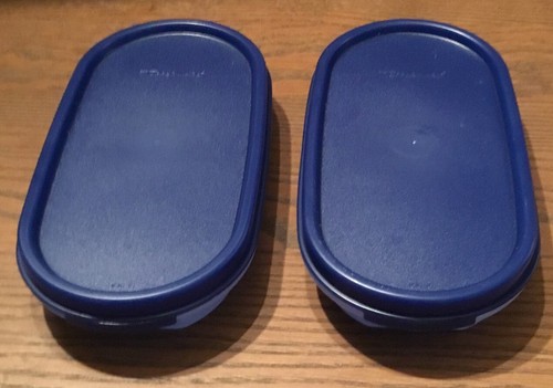 2 Rare Tupperware Modular Mates Oval 1/2 Container 1873 200ML .85 Cups ...
