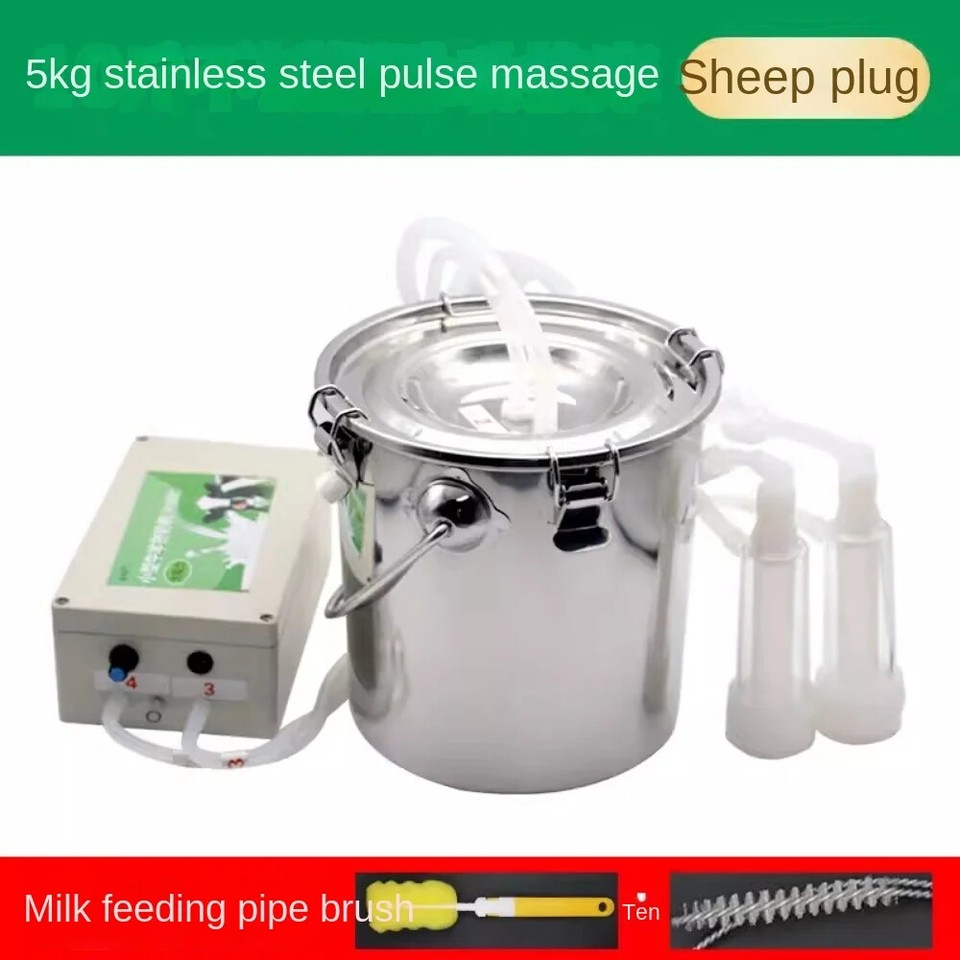 Milking Machine Automatic Pulse Milking Farm Cow Goat Sheep Vacuum Pump ...